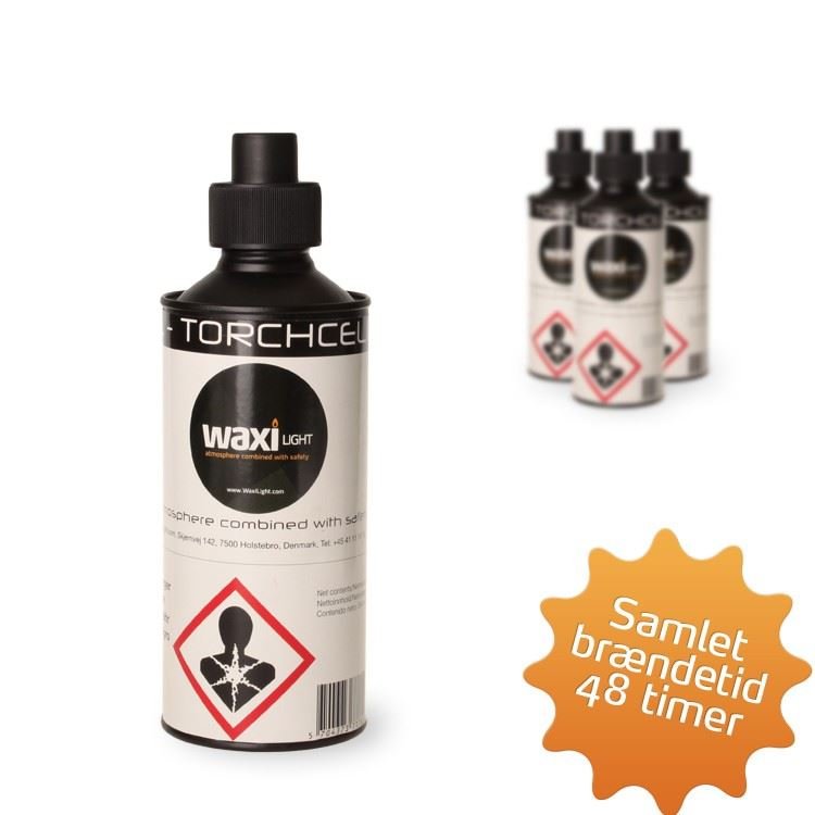 Torch-Cell til fakkel - 4 stk. - Olie til fakler - WaxiLight